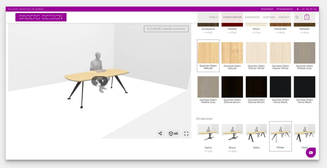 Broers Design lanceert 3D-downloads in hun tafelconfigurator | Interior ...